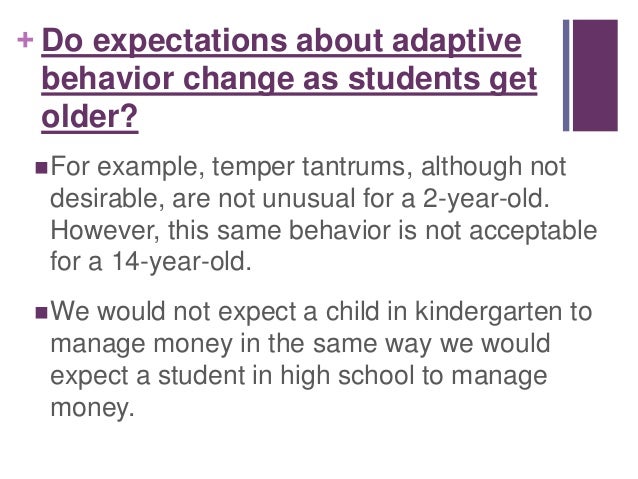 Assessment of Adaptive Behavior in Special Education