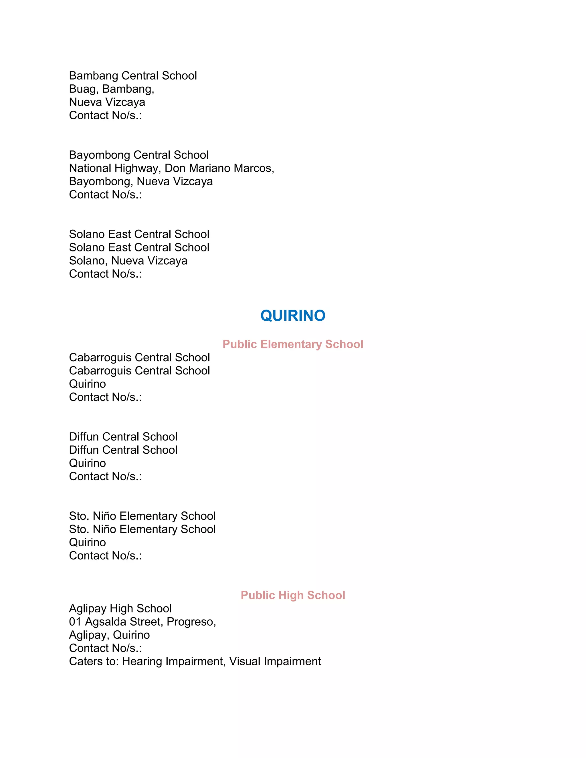 Sped centers in the Philippines | PDF