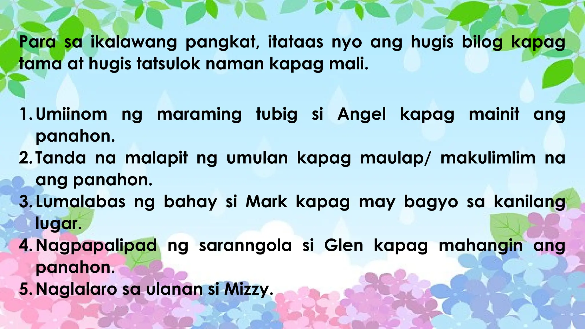 SPED CLASS LESSON (WEATHER) TAGALOG PPT.pptx