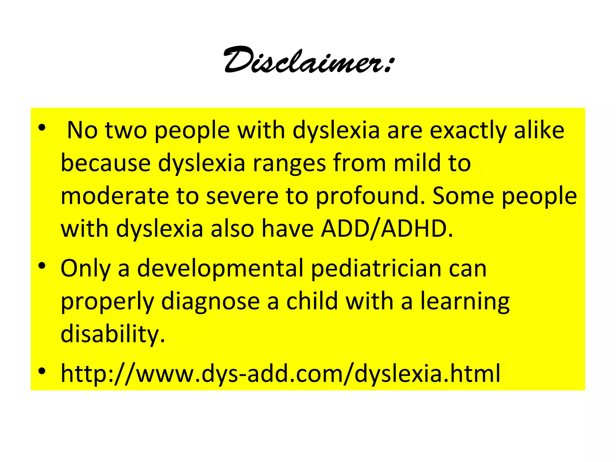 Learning Disability and Interventions you can do at home | PPT