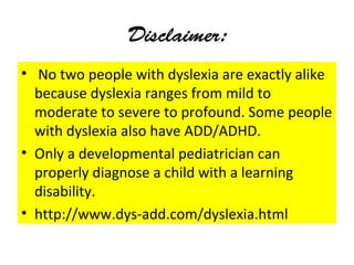 Learning Disability and Interventions you can do at home | PPT