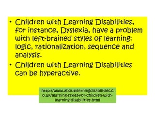 Learning Disability and Interventions you can do at home | PPT
