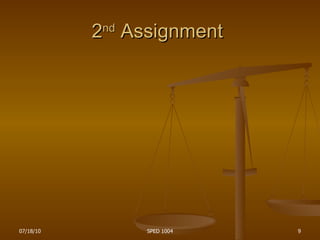 Sped educational placement | PPT