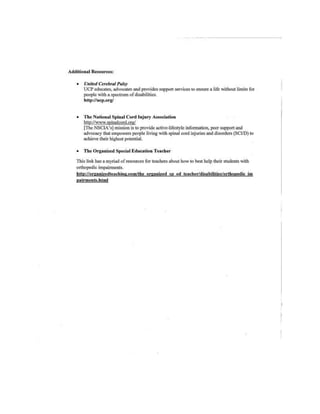 Sped handouts | DOCX