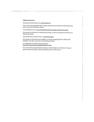 Sped handouts | DOCX