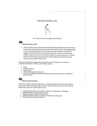 Sped handouts | DOCX