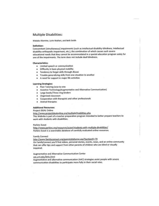 Sped handouts | DOCX