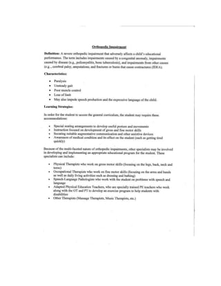 Sped handouts | DOCX