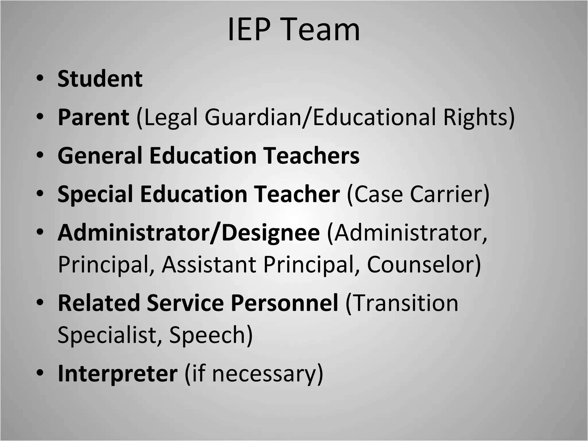 Special Education Overview | PPT