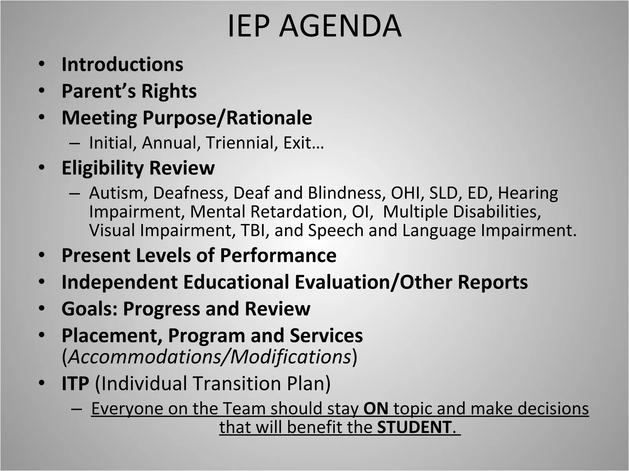 Special Education Overview | PPT