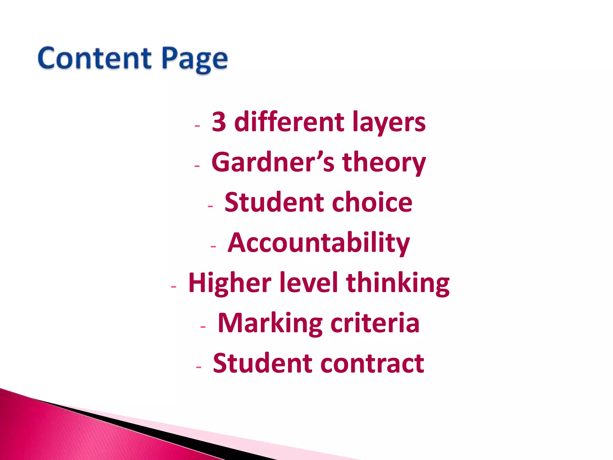 Designing a Layered Curriculum | PPTX
