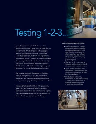 Spee-Dee Manufacturing Product Brochure... Reduce your downtime and ...
