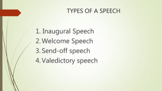 Speech writing for specific purposes | PPTX