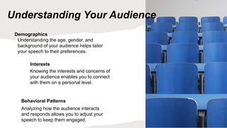 the art of a good speech: some tips how to do it | PPTX