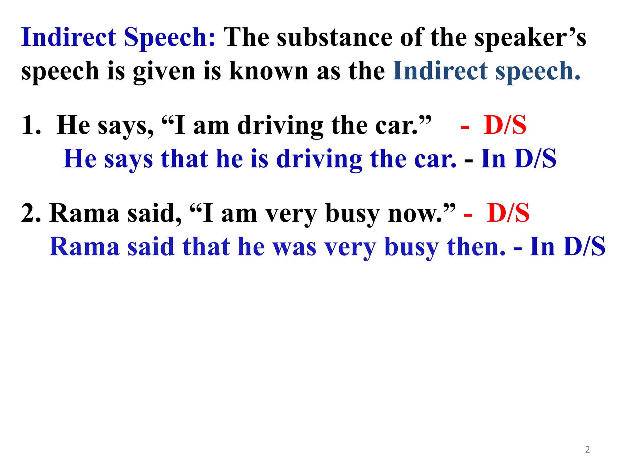 speech rcognition direct speech and indirect speech | PPTX