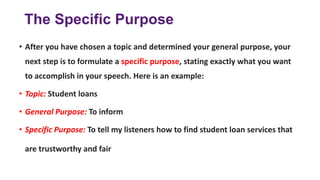 Speech the topic include in the Oral Communication | PPTX | Infectious ...