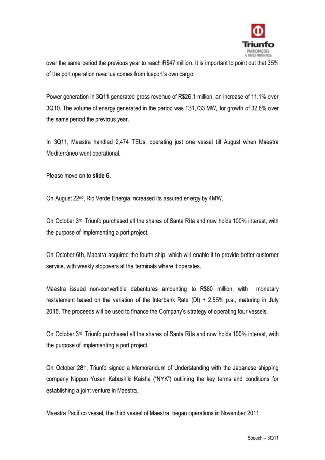 Speech 3 q11 presentation | PDF