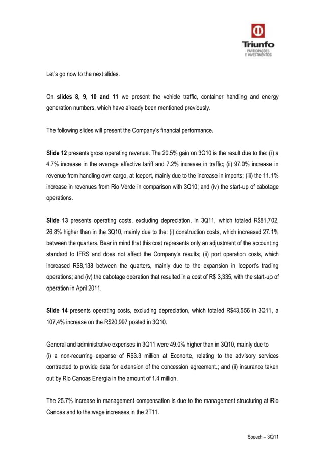 Speech 3 q11 presentation | PDF