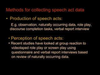 Speech Act (Andrew D. Cohen) | PPT