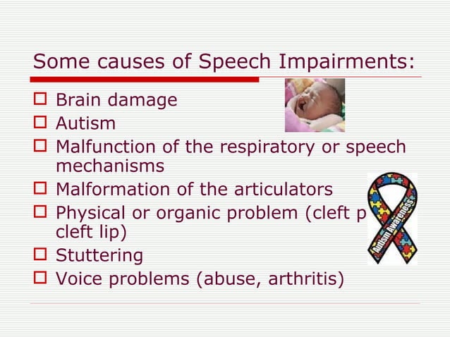Speech and Language Disorders | PPT