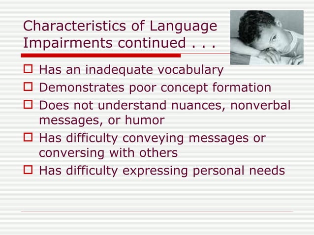 Speech and Language Disorders | PPT