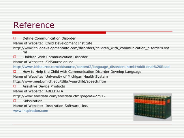 Speech and Language Disorders | PPT