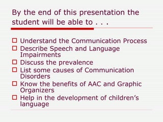 Speech and Language Disorders | PPT