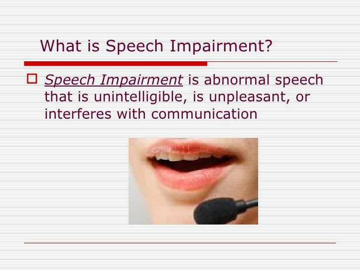 Speech And Language Disorders Speech And Language Disorders