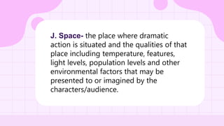 the history and elements of drama presented by group 1 | PPTX