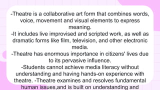 the history and elements of drama presented by group 1 | PPTX