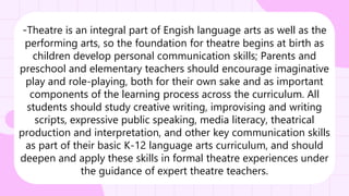 the history and elements of drama presented by group 1 | PPTX