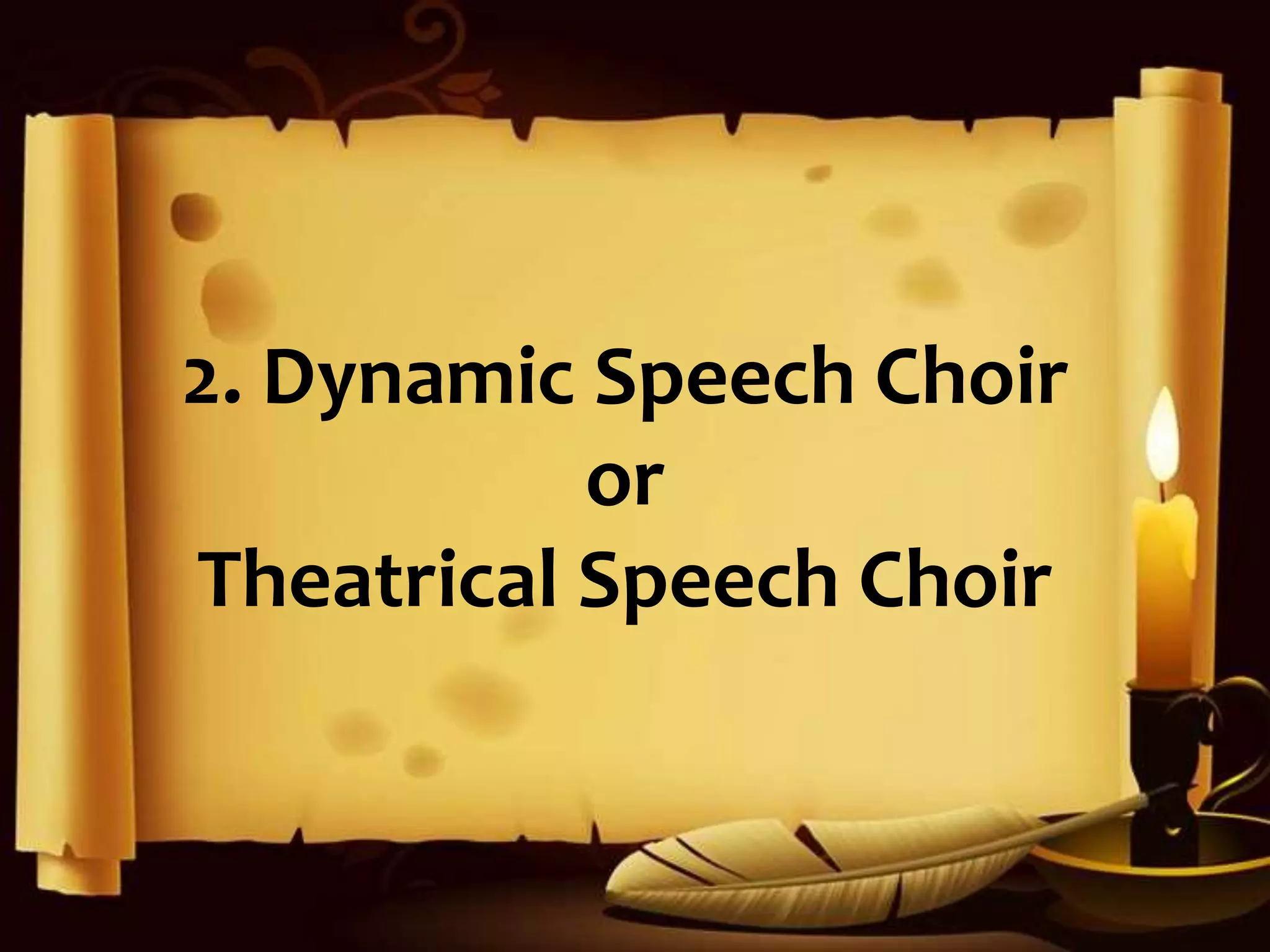 Speech Choir | PPTX