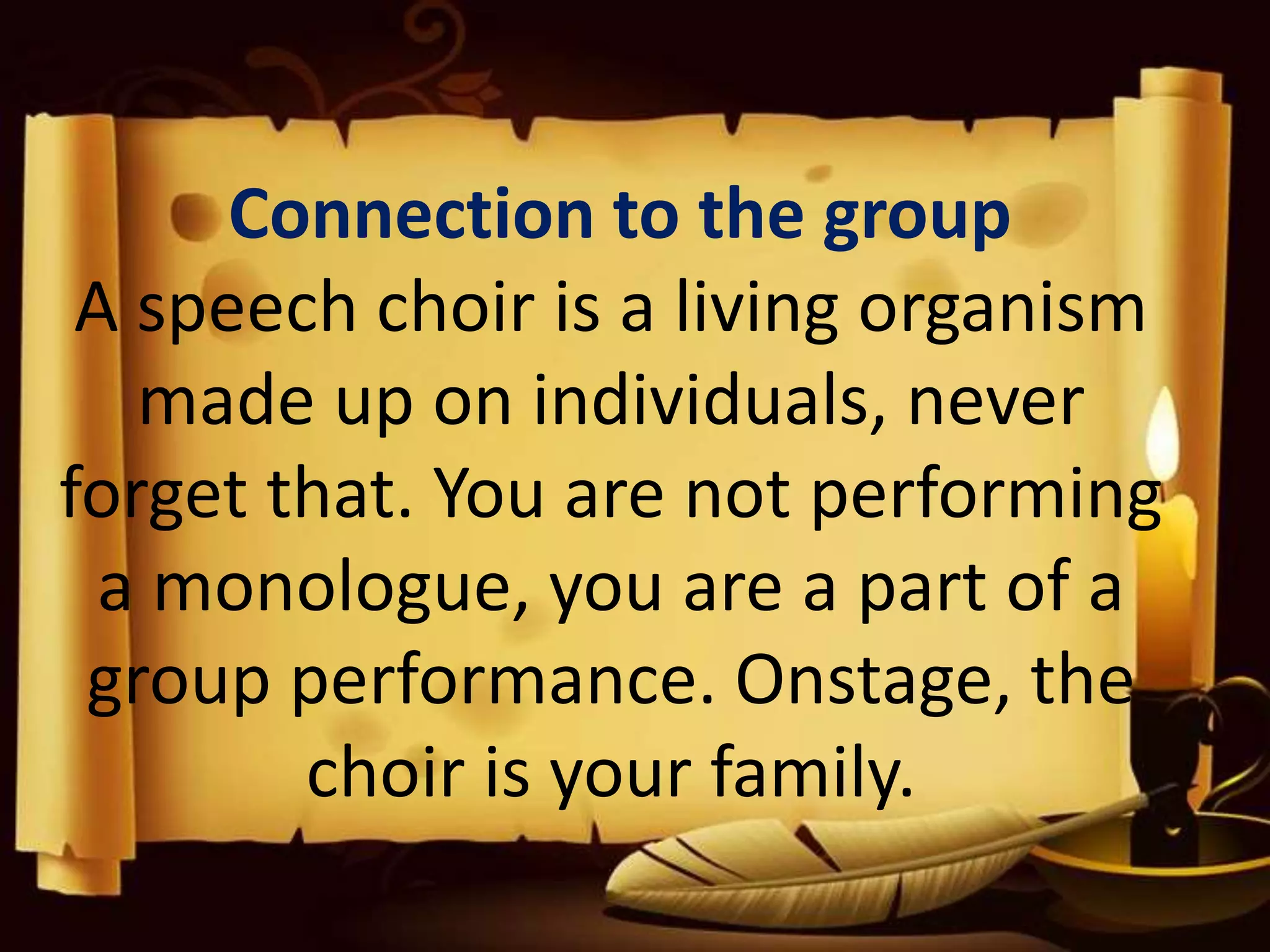 Speech Choir | PPTX