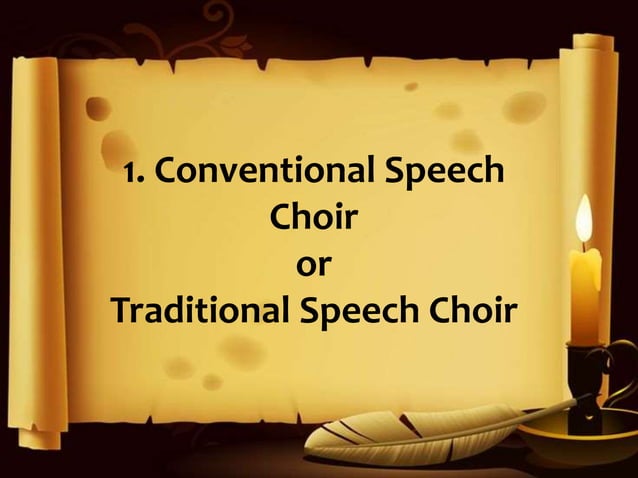 Speech Choir | PPTX