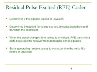 Speech compression-using-gsm | PPT | Free Download