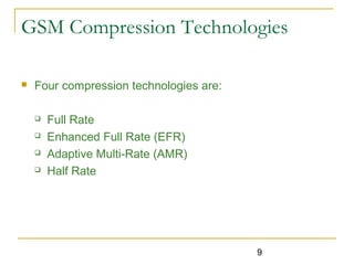 Speech compression-using-gsm | PPT | Free Download