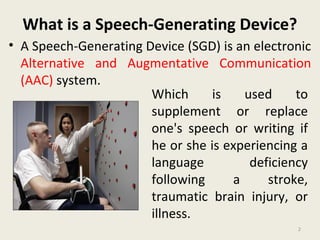 Speech Generating Device | PPT