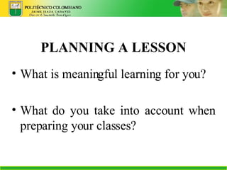 Speech Lesson Planning | PPT