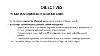 Speech-Recognition.pptx | Digital Audio | Computer Software and Applications