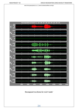Speech recognition-using-wavelet-transform | PDF