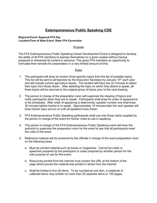 Speech rules-score-sheets1 | DOC
