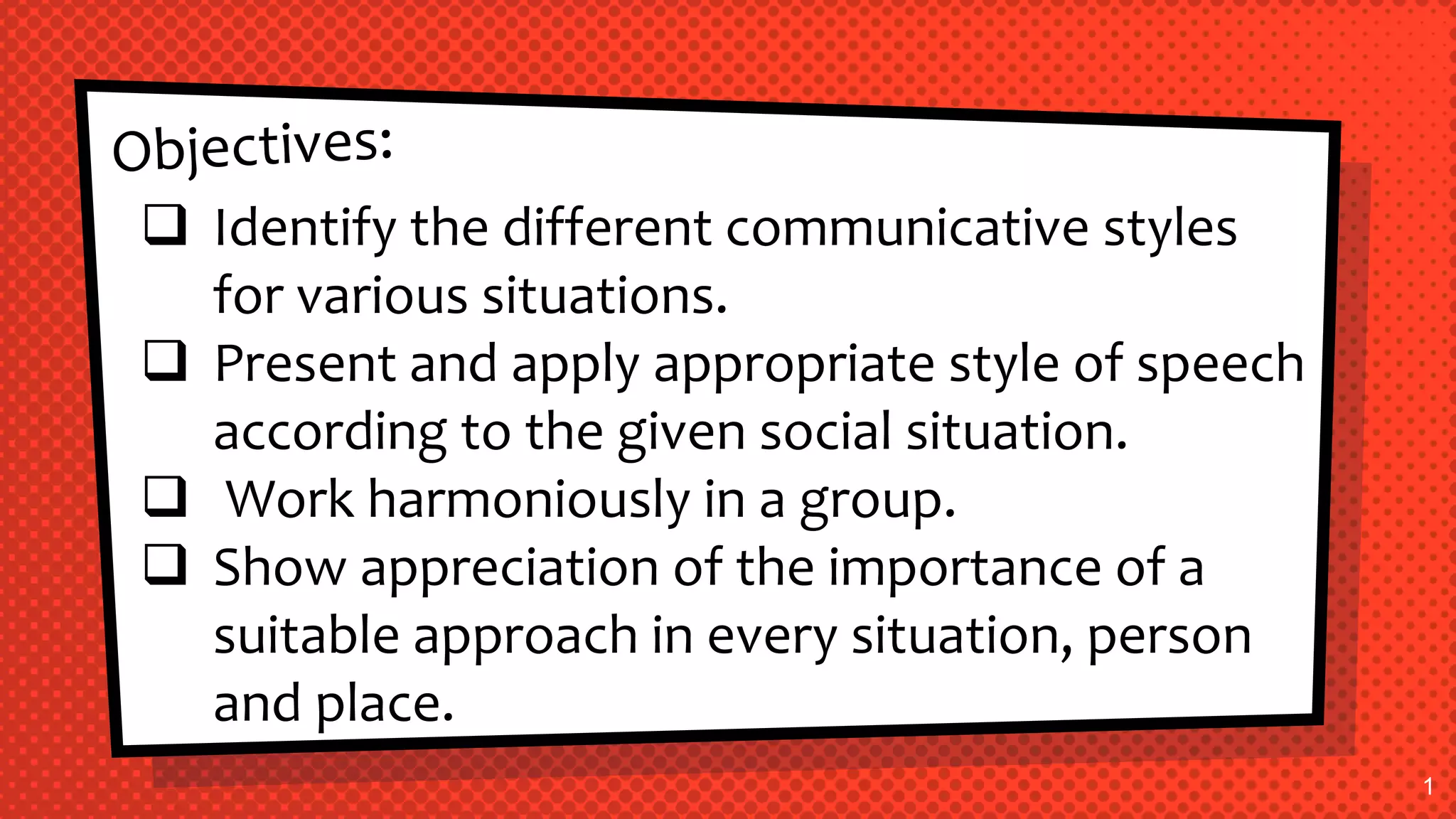 Speech styles | PPTX