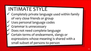 Speech styles | PPTX