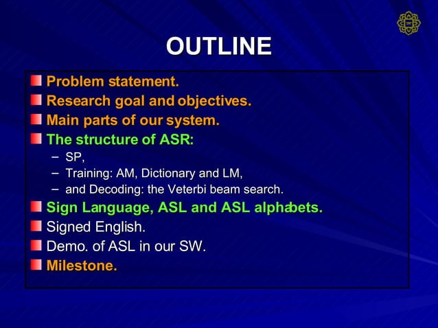Speech To Sign Language Interpreter System | PPT