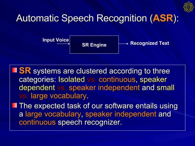 Speech To Sign Language Interpreter System | PPT