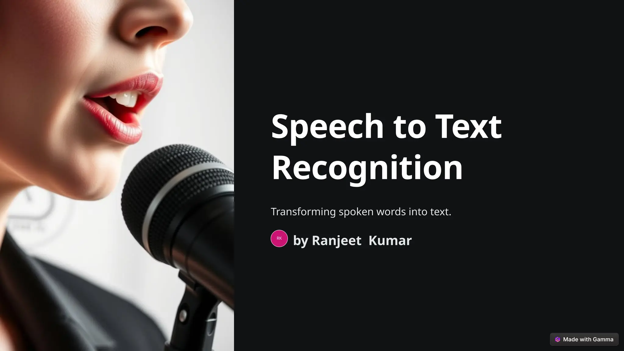 Speech-to-Text-Recognition.pptxbbbbnnnnnnnn nu | PPTX