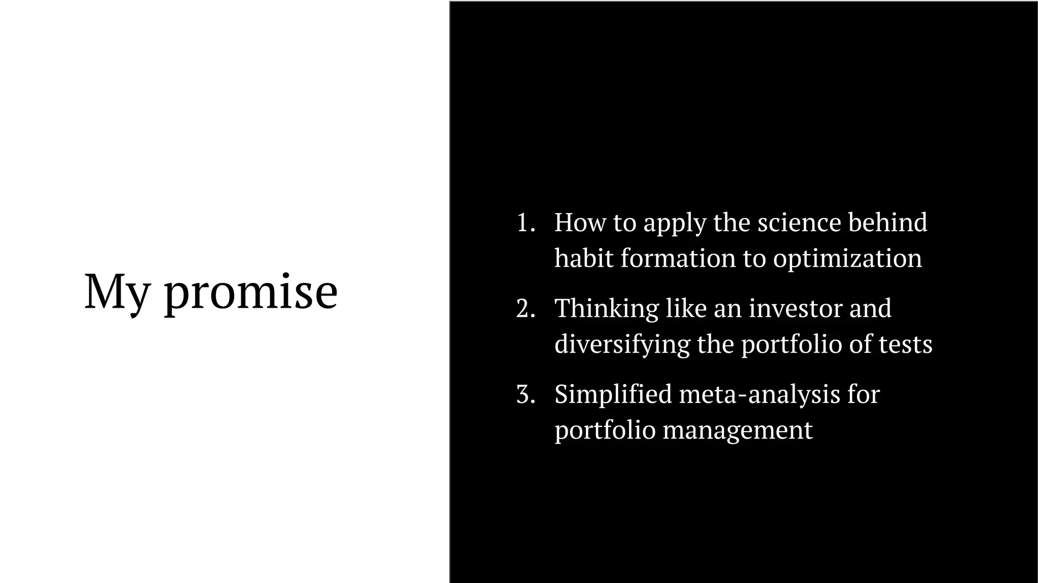 Experimentation Mindset: Plan and Diversify like a Habit Scientist | PPT