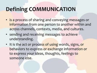 The Nature of the Communication Process | PPTX