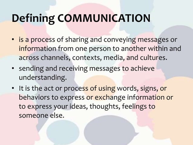 The Nature of the Communication Process | PPTX
