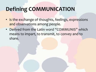 The Nature of the Communication Process | PPTX